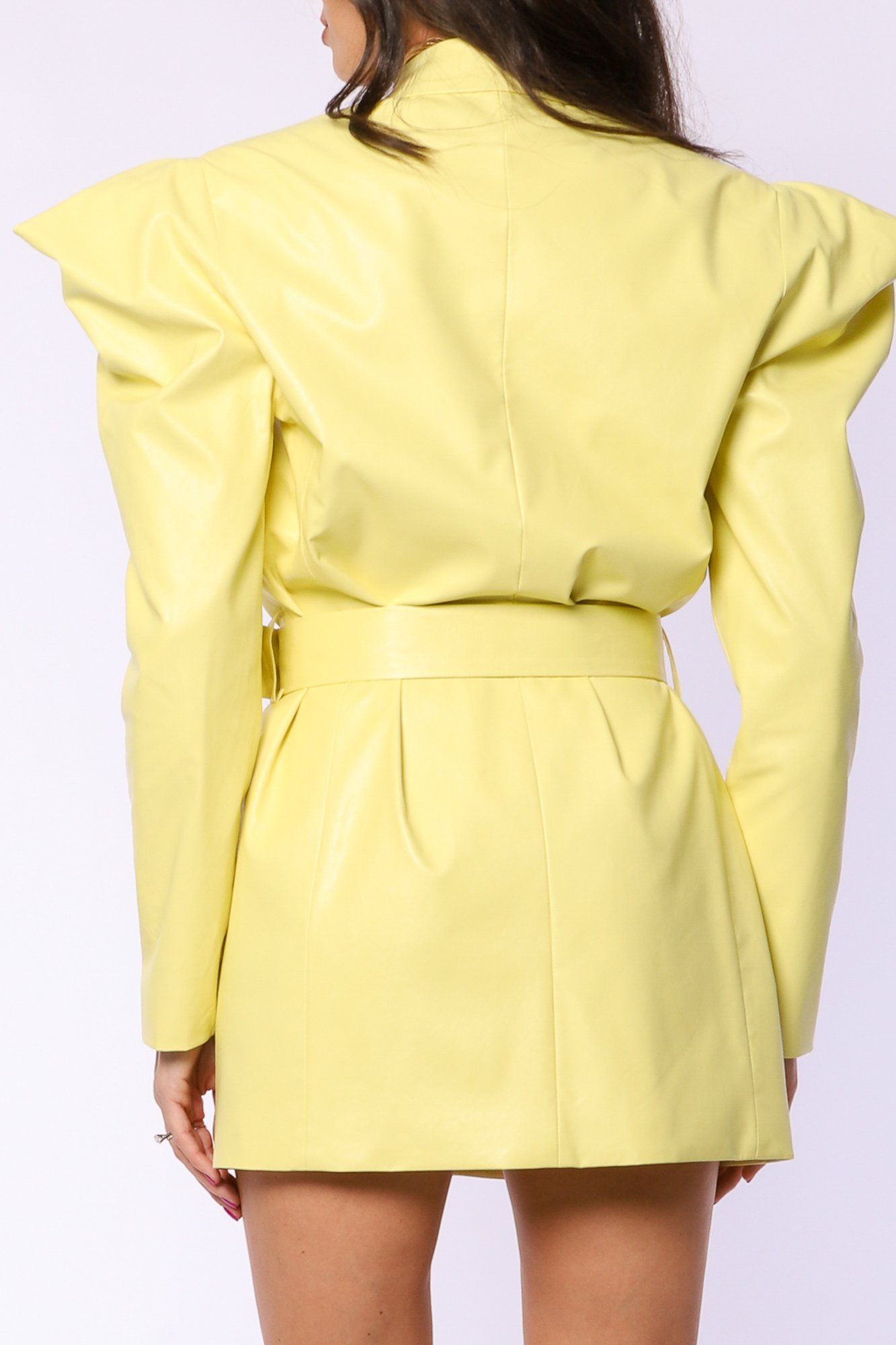 TGH ROCHIE-SACOU MINI FAMOUS DIN PIELE ECO CU UMERI INALTI | TGH Fashion