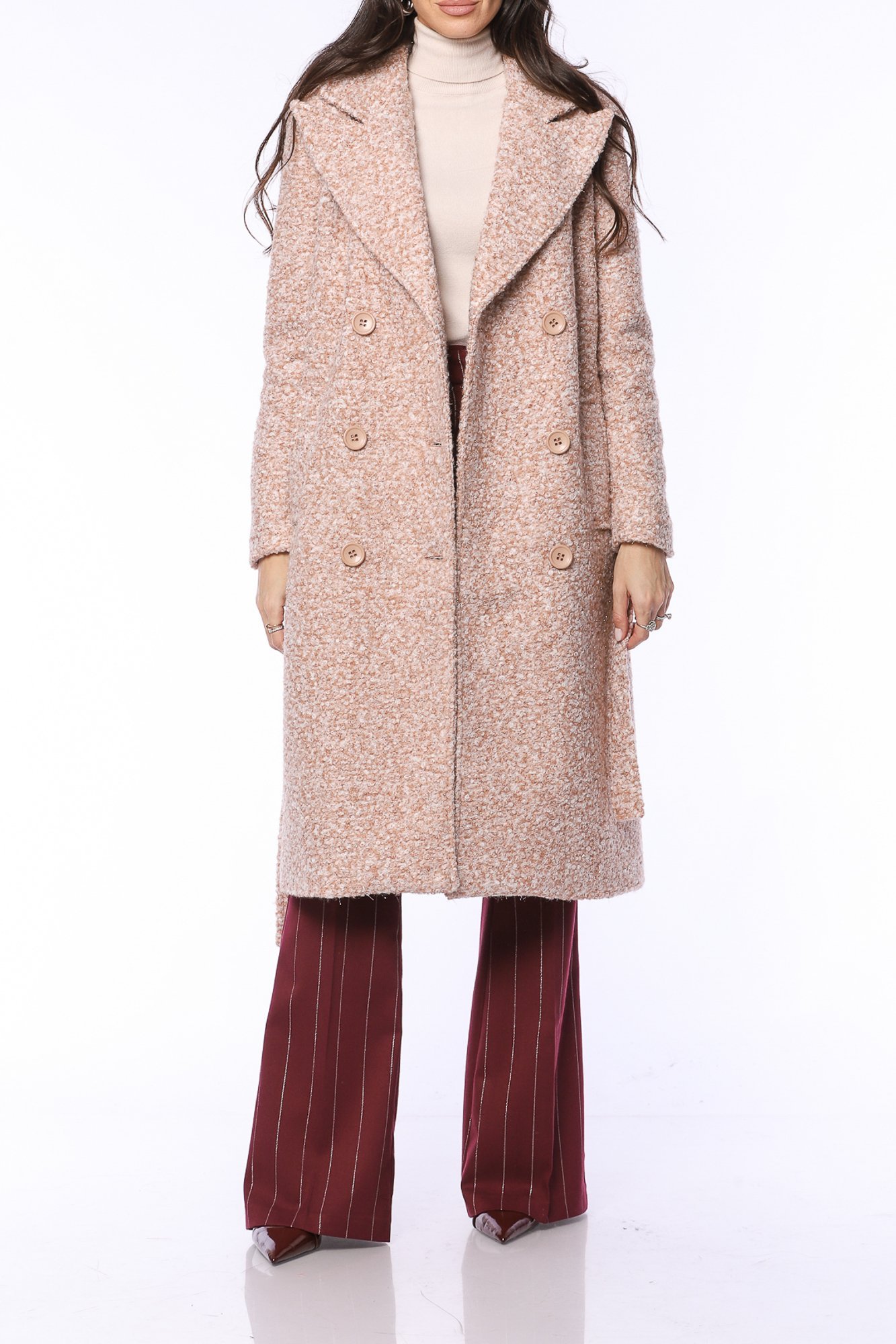 TGH Palton Boucl? Cozy Glam | TGH Fashion