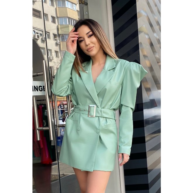 TGH ROCHIE-SACOU MINI FAMOUS DIN PIELE ECO CU UMERI INALTI | TGH Fashion